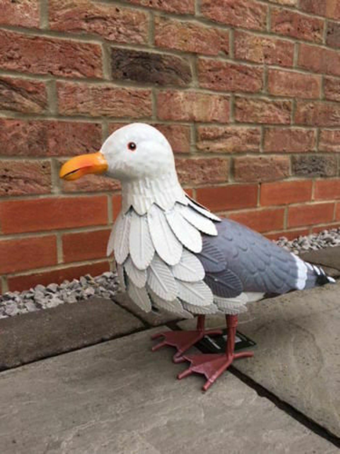 Metal Seagull Bird Garden Ornament - Etsy UK