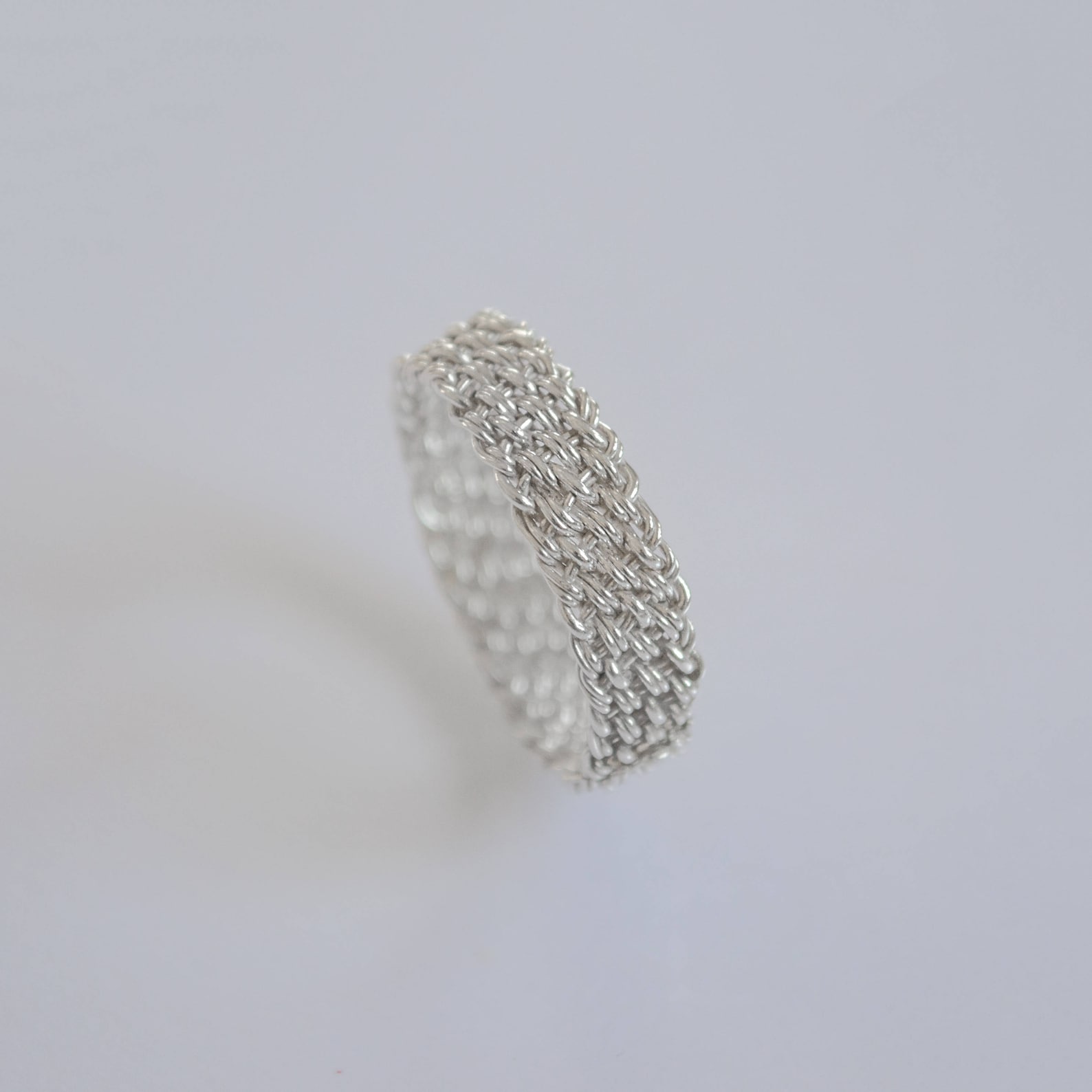 Braided Band Ring, Braided Silver Ring, Wire Ring, Women's Braided Ring ...