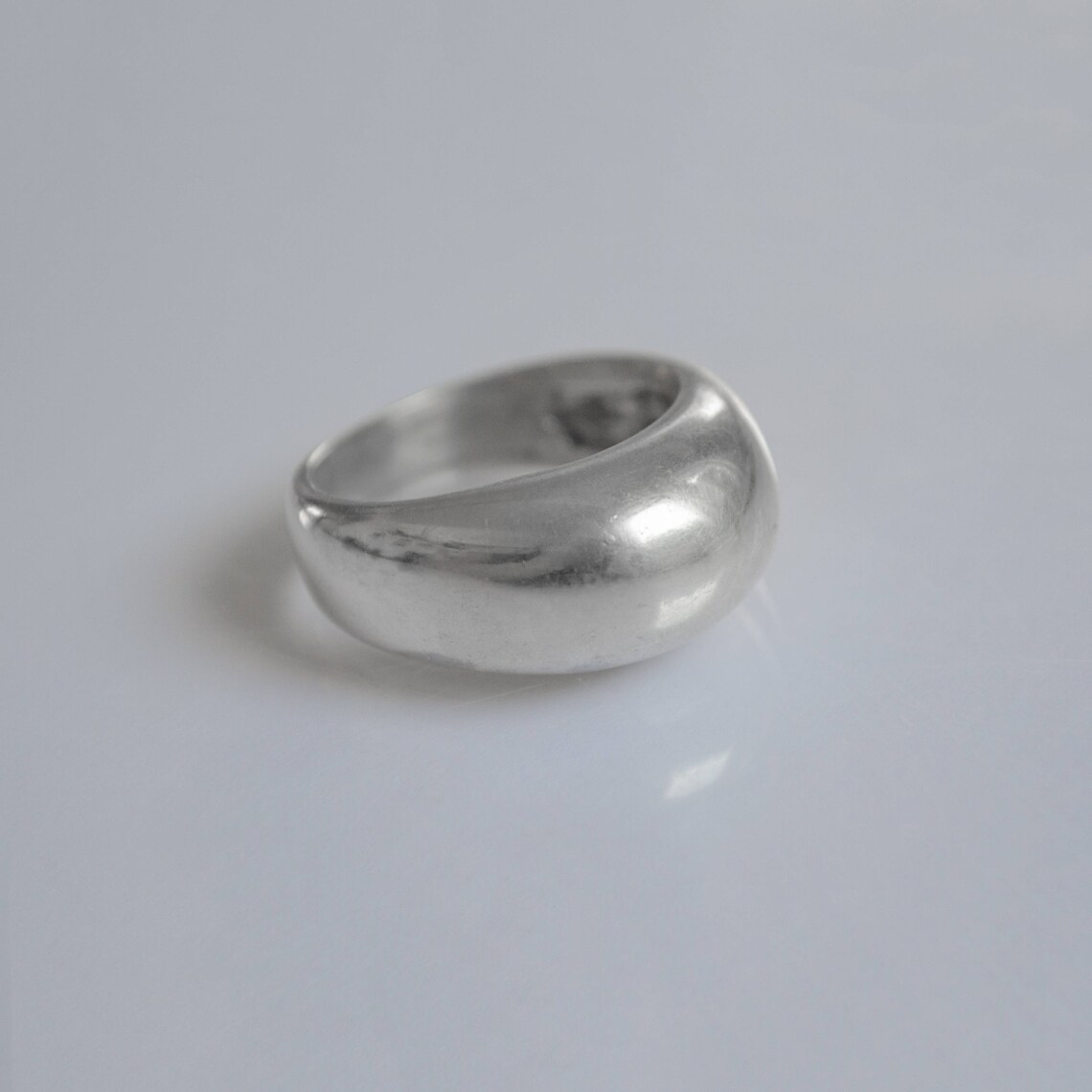 Silver Dome Ring Dome Ring Statement Dome Ring Silver Ring - Etsy
