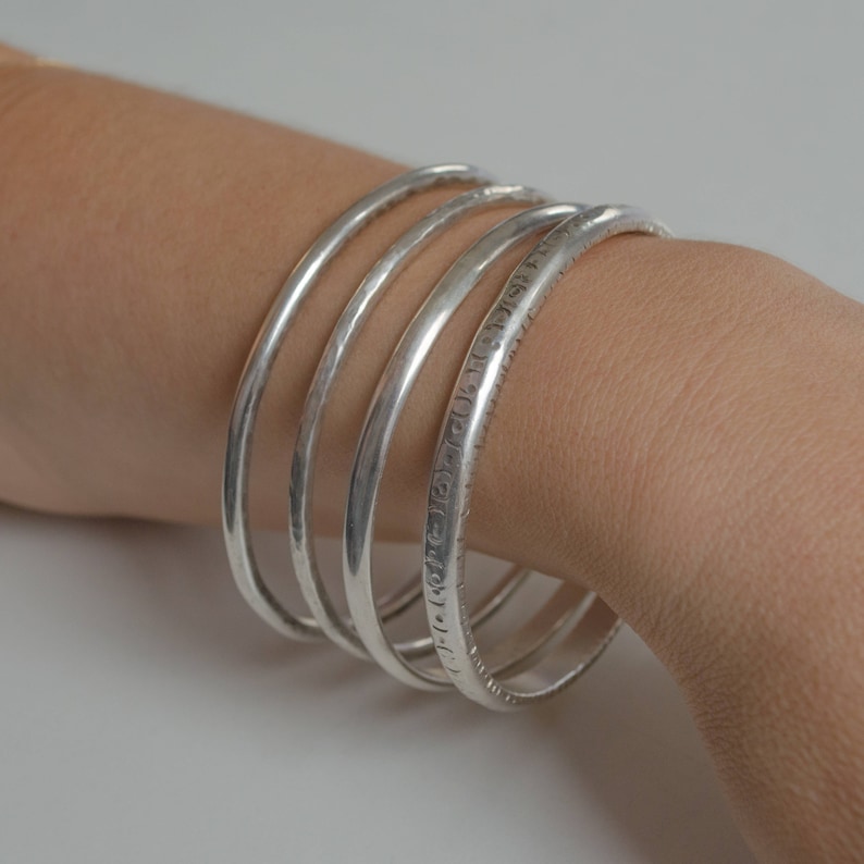 Stackable Bracelets, Stacking Bracelets, Sterling Silver Bracelets ...