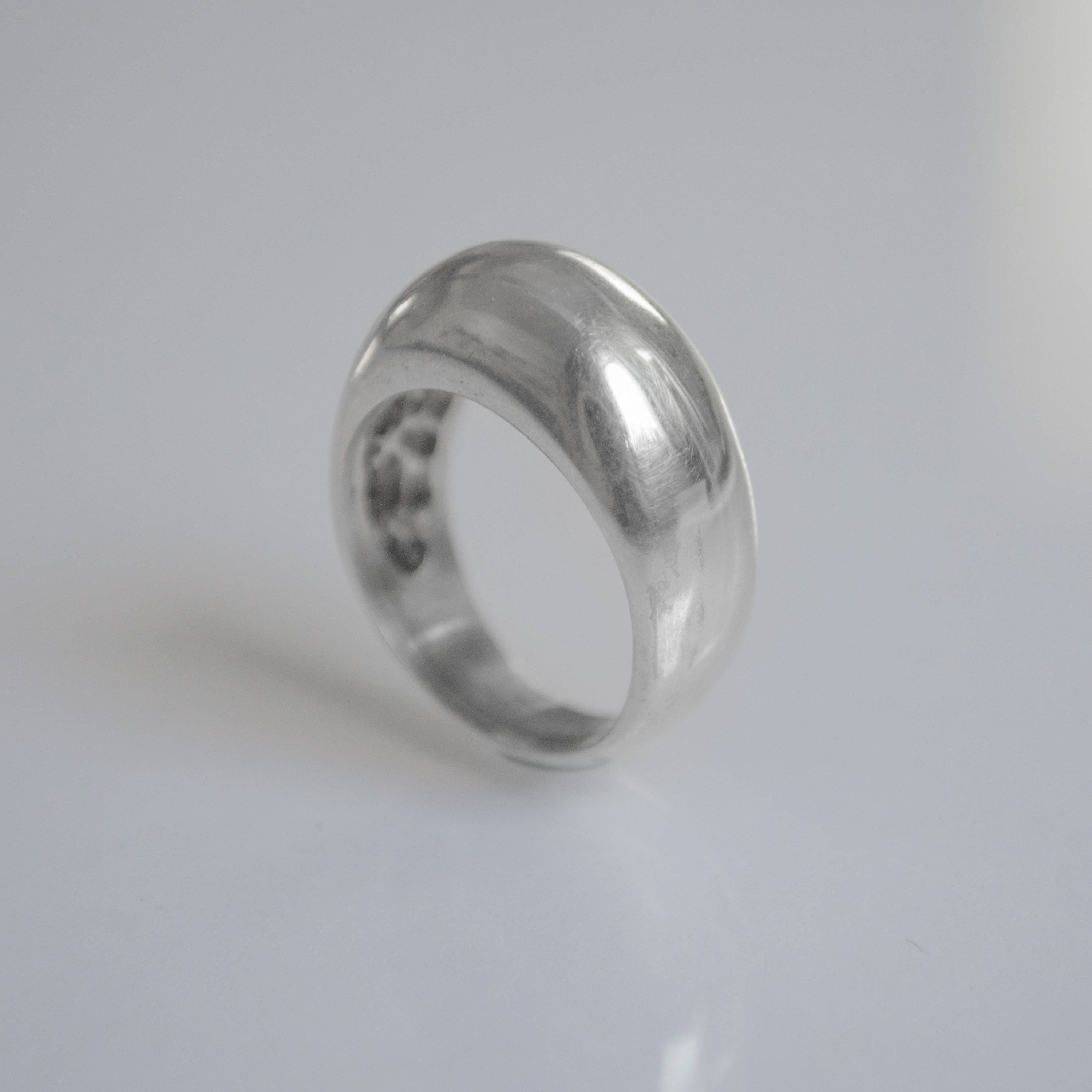 Silver Dome Ring, Dome Ring, Statement Dome Ring, Silver Ring for Women ...