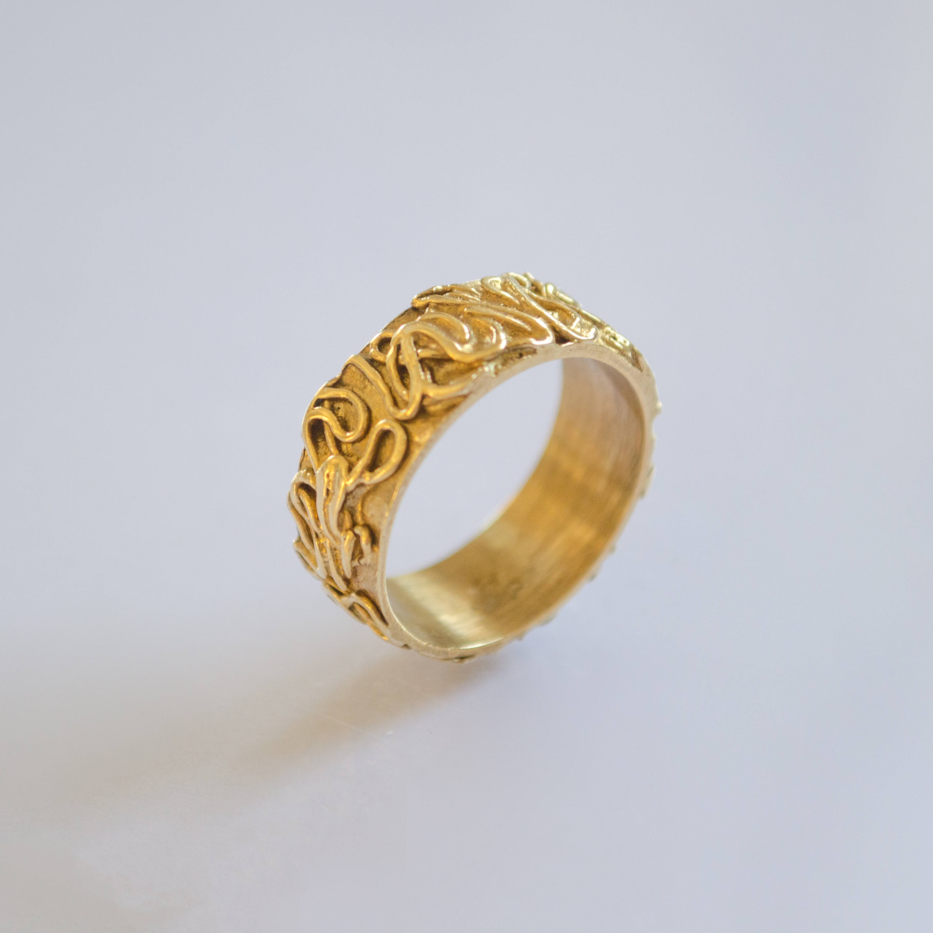 Filigree Wedding Band, Gold Wedding Band, Filigree Wedding Ring, 14k ...