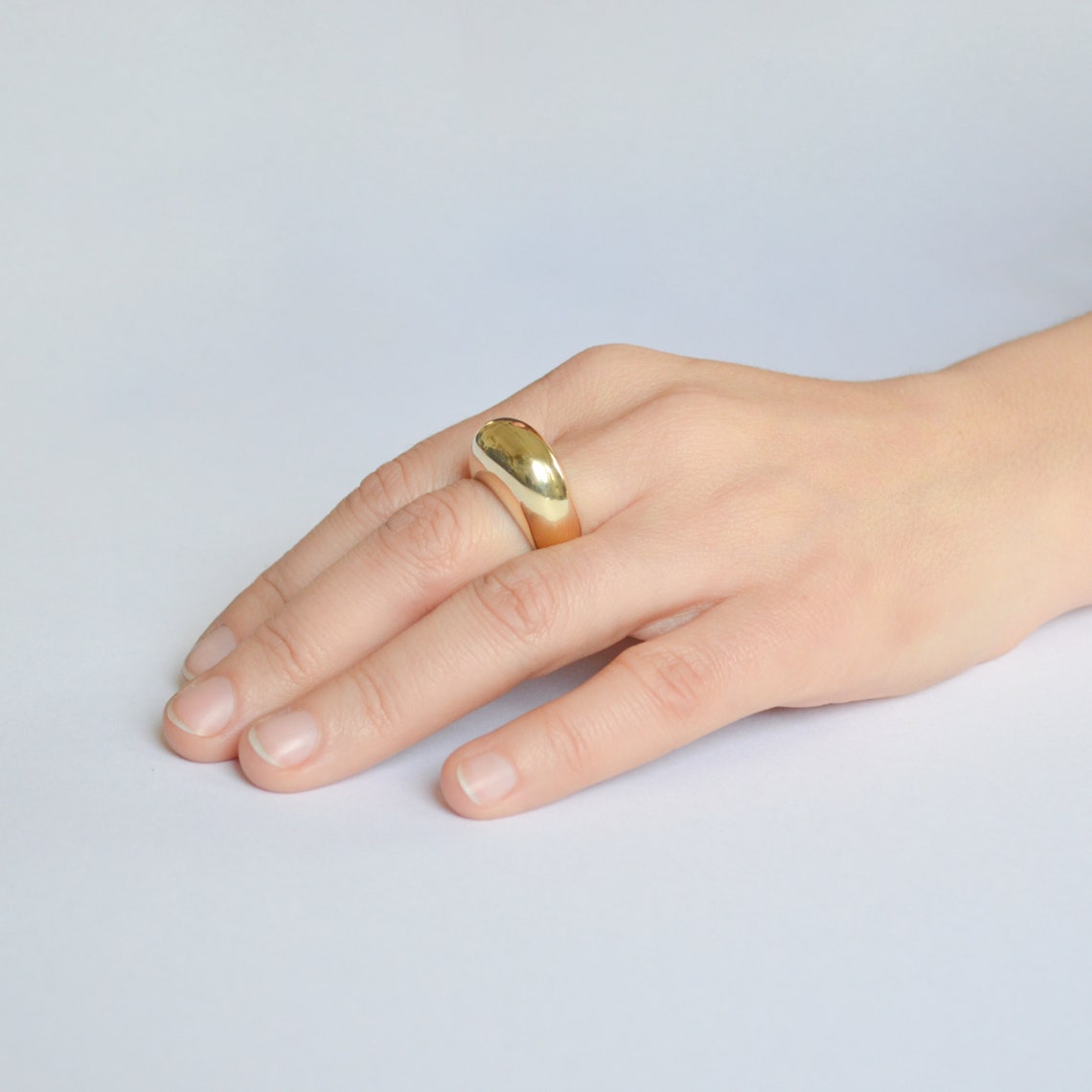 Dome Ring, Gold Ring for Women, Fashion Ring, Designer Ring, Bohemian ...