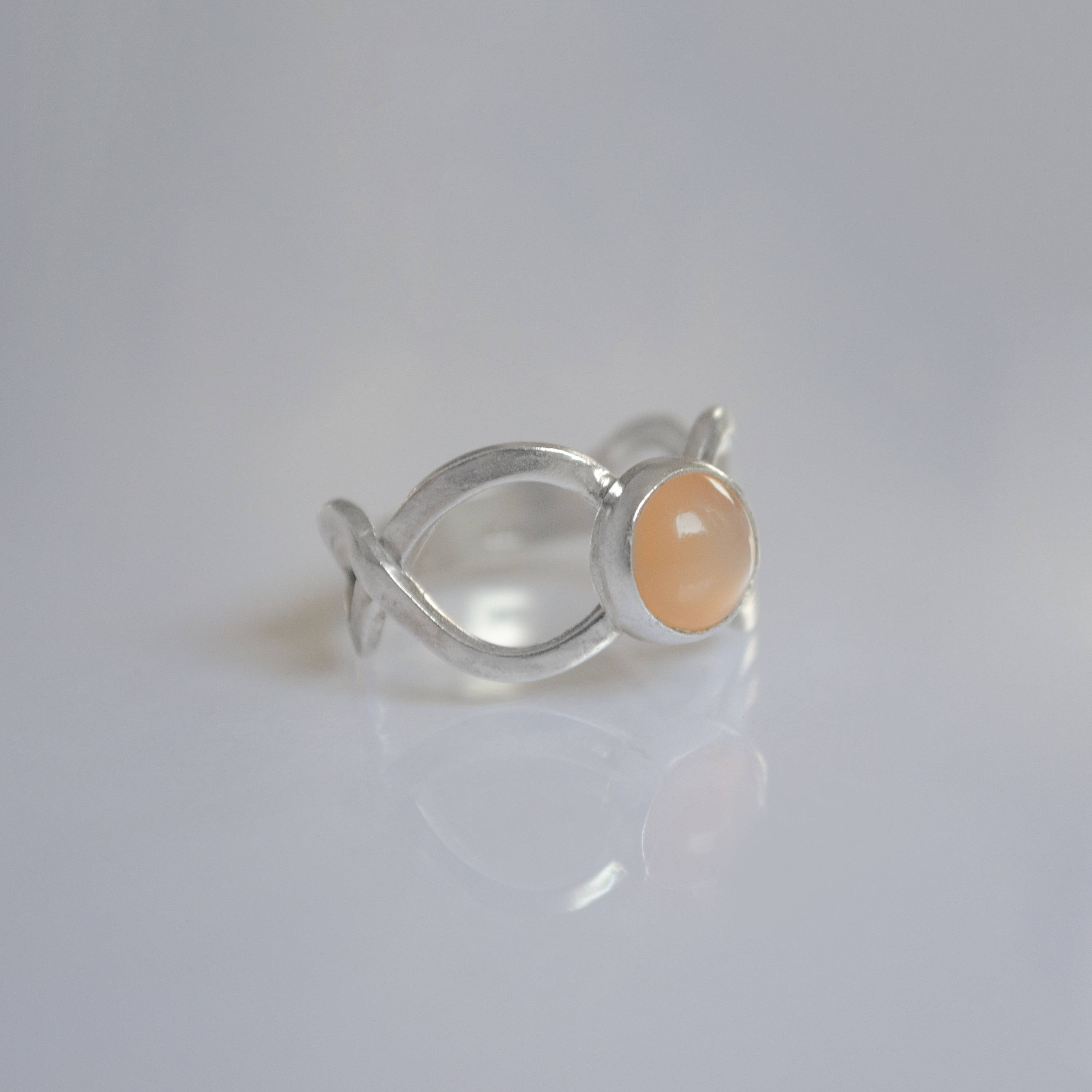 Silver Moonstone Ring, Moonstone Ring, Sterling Silver Moonstone Ring ...