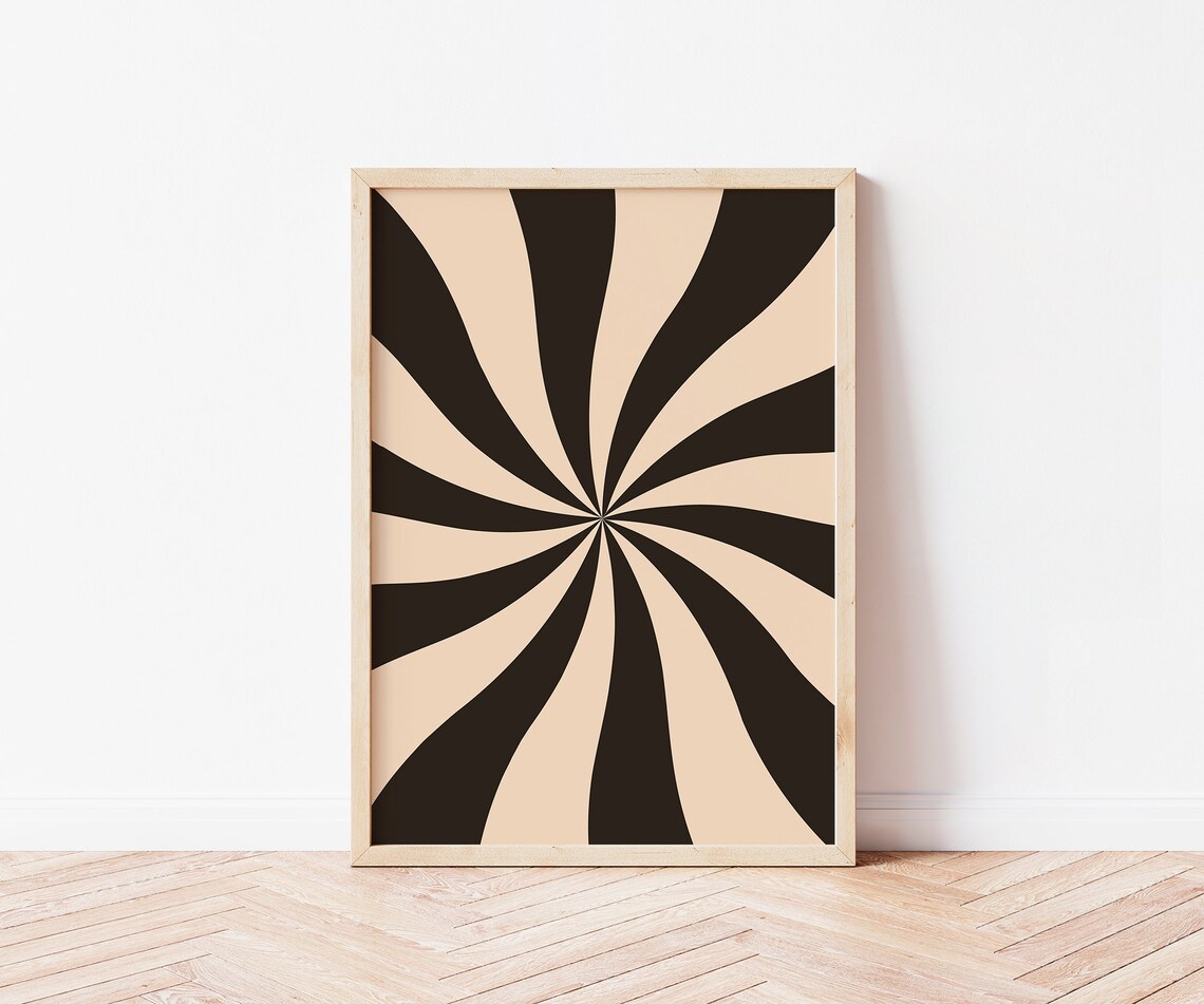 Groovy Retro Art Print 60s 70s Funky Psychedelic Pop Art - Etsy UK