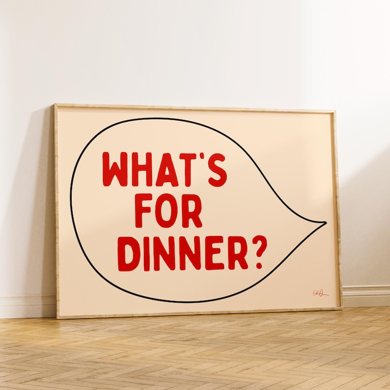 Whats for Dinner Print - Etsy