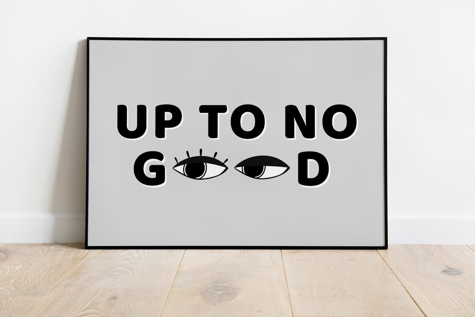 Up to No Good Print Art Typography Print Wall Art Nursery - Etsy