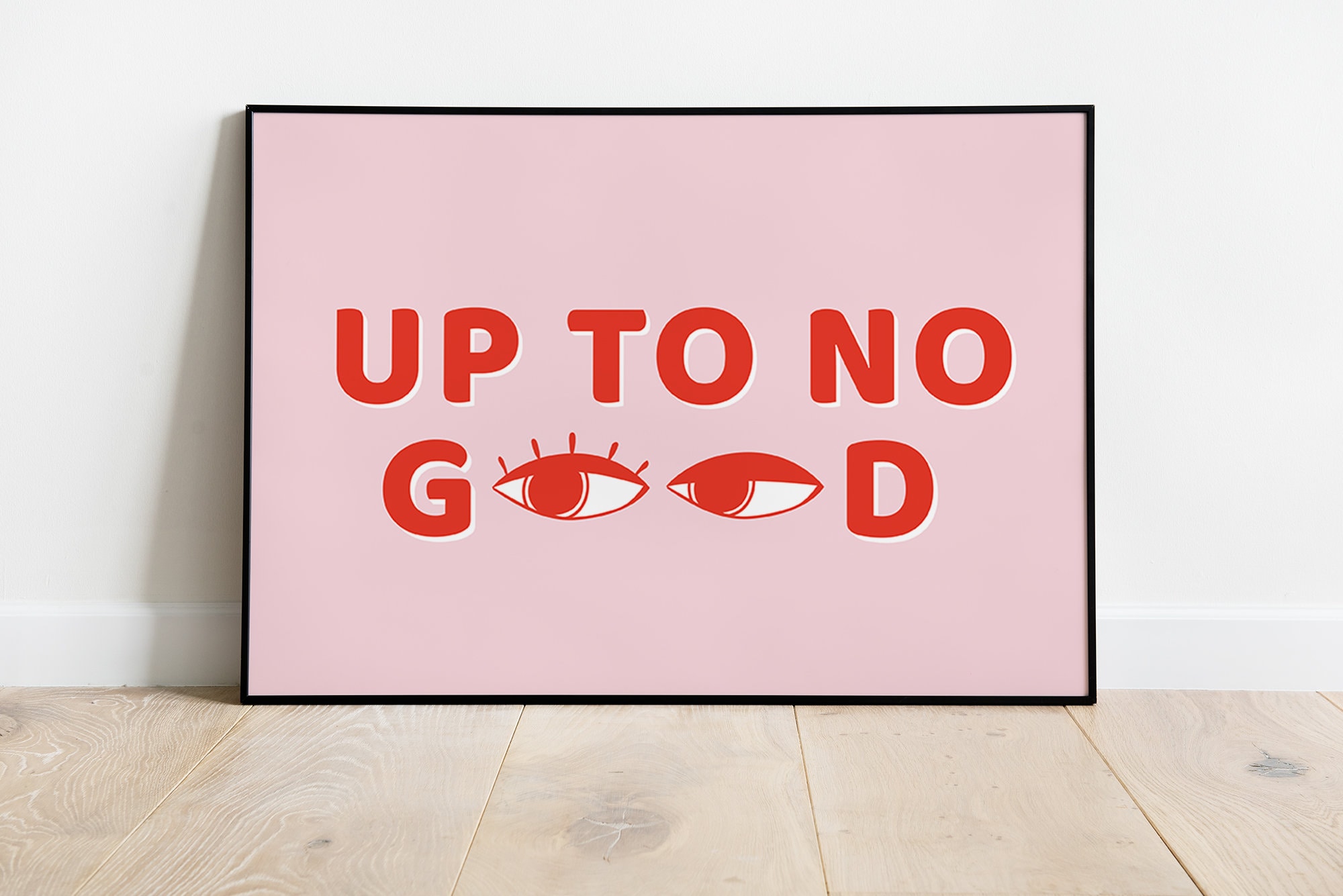 Up to No Good Print Art Typography Print Wall Art Nursery | Etsy
