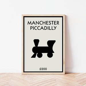 Monopoly Train Station Custom Name Print, Home Decor, Wall Art, Gallery ...