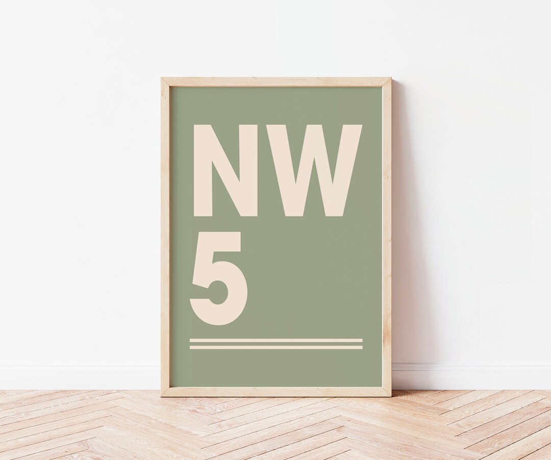 Custom Postcode Print, Typographic Art, Personalised Home Decor, Wall ...