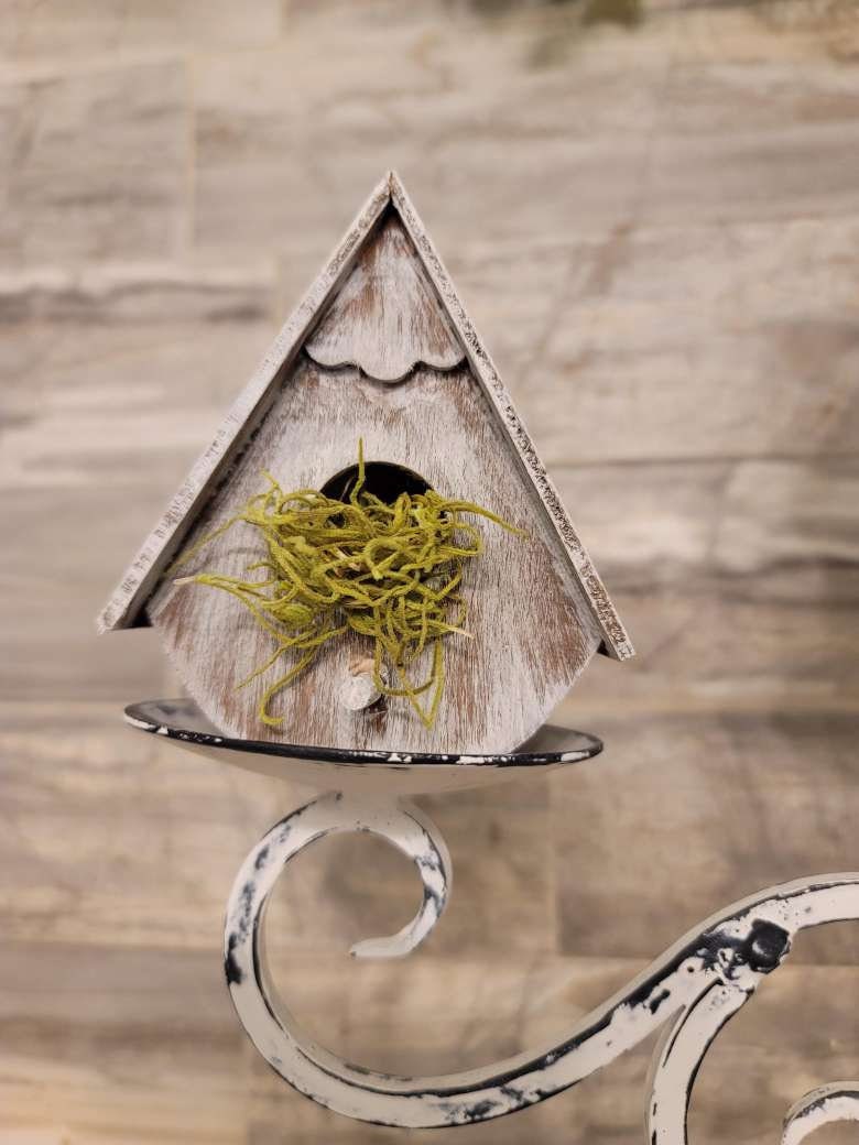 Mini Wooden Birdhouse. Farmhouse Home Decot. Tiered Tray Decor. - Etsy