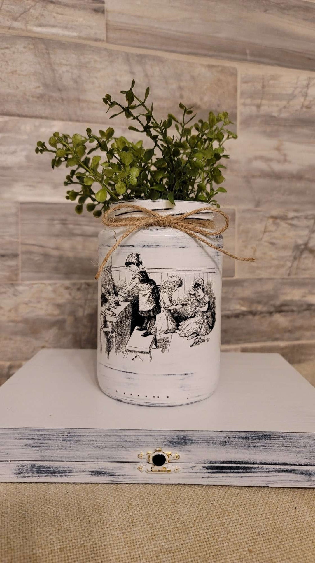 Decorative Jar. Vintage Farmhouse Kitchen Decor - Etsy