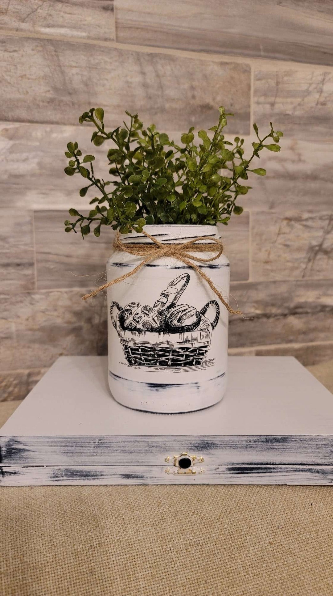 Decorative Jar. Vintage Farmhouse Kitchen Decor - Etsy