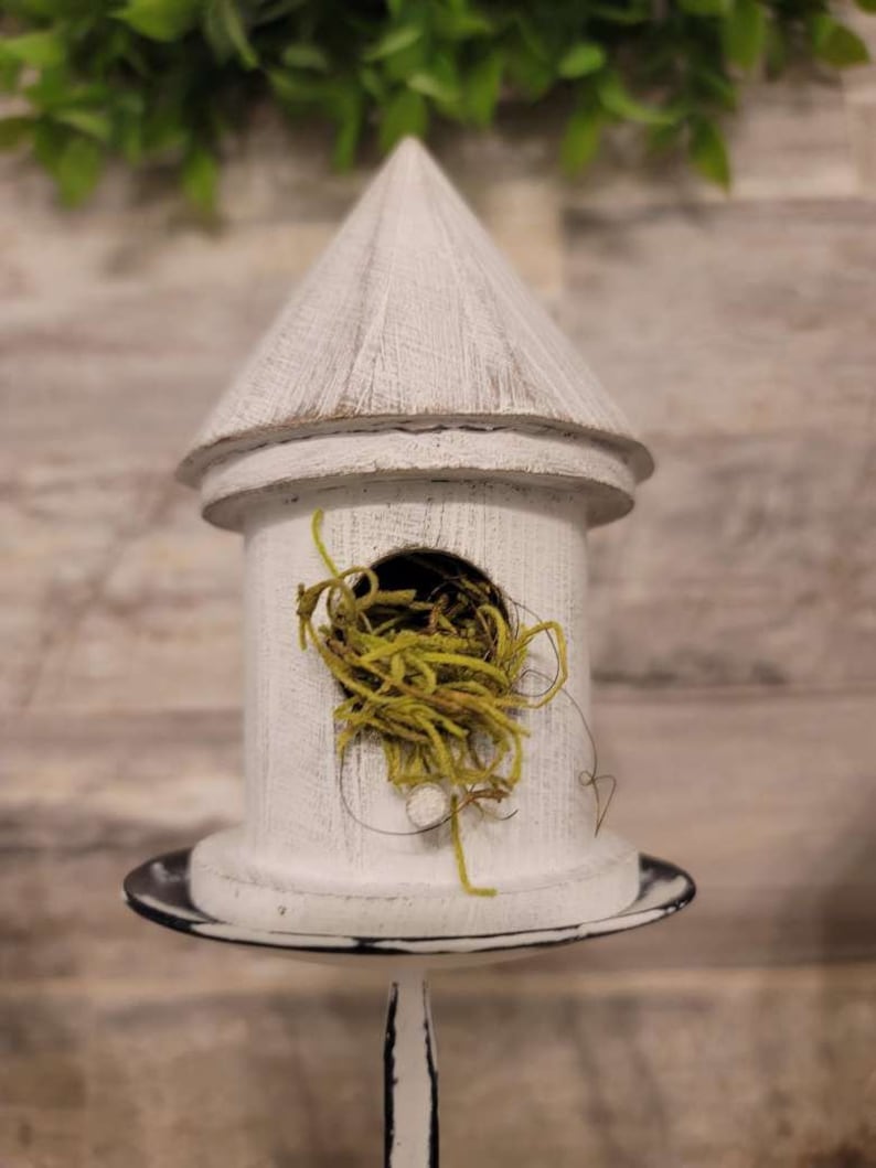 Mini Wooden Birdhouse. Farmhouse Home Decot. Tiered Tray Decor. - Etsy