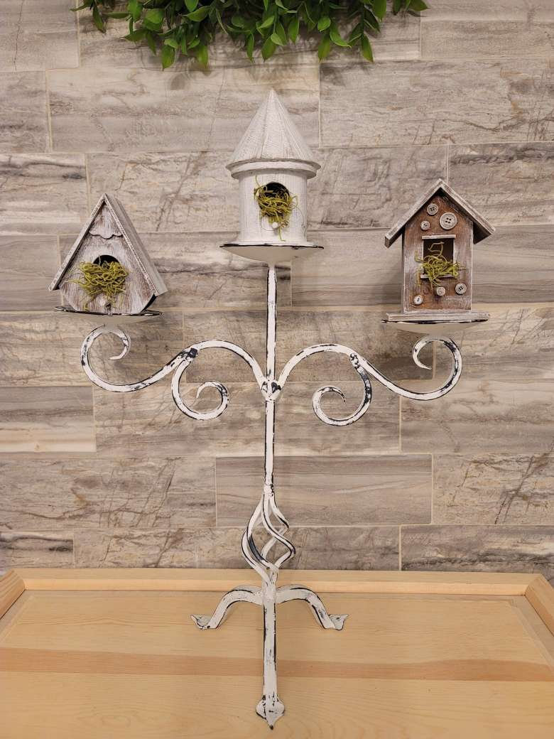 Mini Wooden Birdhouse. Farmhouse Home Decot. Tiered Tray Decor. - Etsy