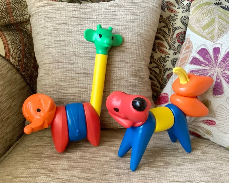 Plastic Tupperware Animals. Vintage Cute zoo It Yourself - Etsy