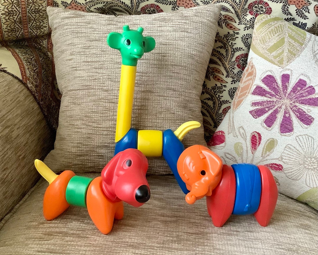 Plastic Tupperware Animals. Vintage Cute zoo It Yourself Large Inter ...