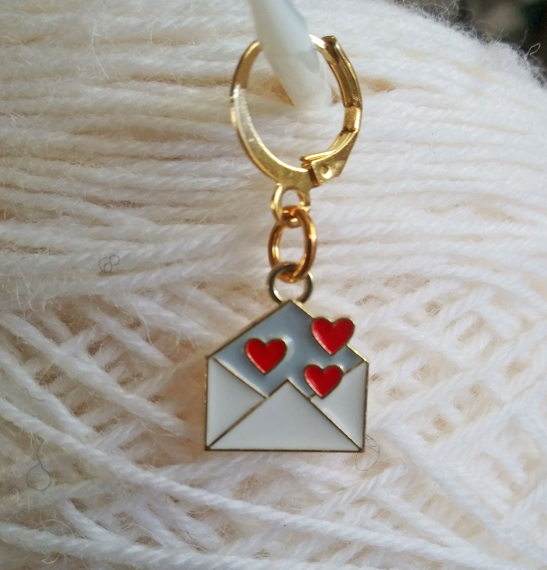 Love Letters ~ Progress Keeper ~ Stitch Marker - Etsy