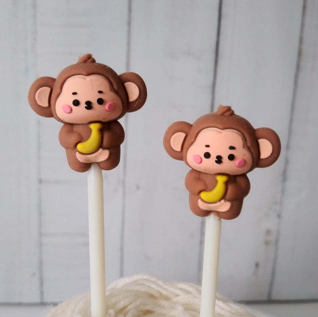 Monkeys ~ Stitch Huggers, Stoppers, Holders, Point Protectors - Etsy