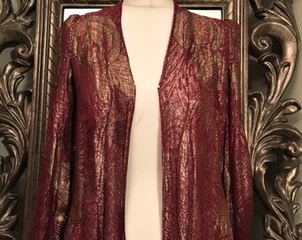 Gold evening jacket | Etsy
