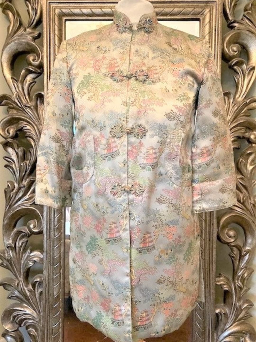 1960s Brocade Qipao/ Cheongsam Jacket. XXS, Vintage Chinese Silk Jacket ...