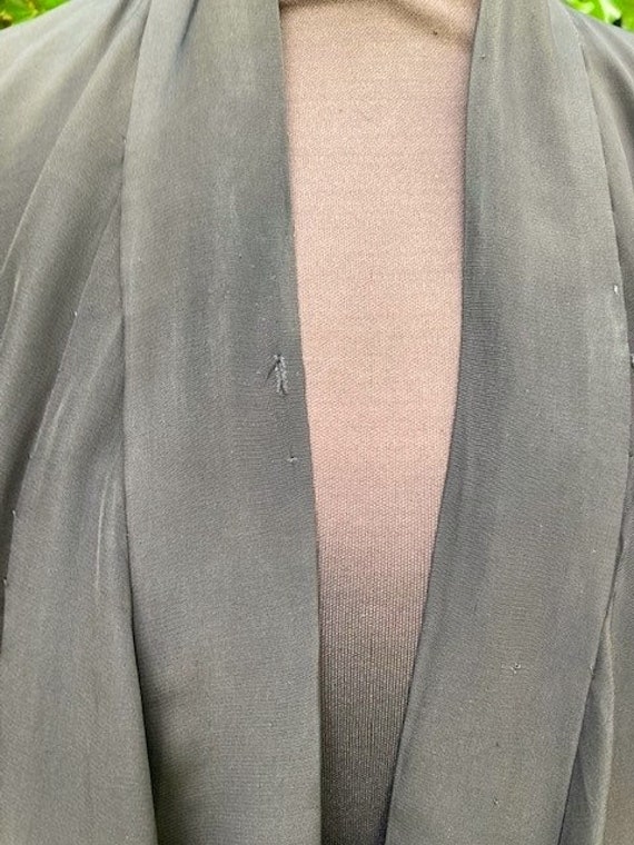 1920s Golden Dragon Kimono. Black Silk Japanese Embro… - Gem