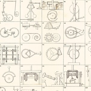 187 Mechanical Movements Poster – Vintage Engineering Chart - Etsy