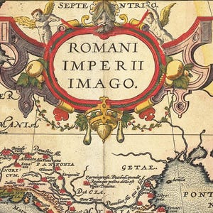 Vintage Historical Map of the Roman Empire - ROMANI IMPERII IMAGO - Etsy