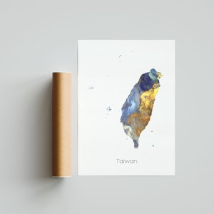 Taiwan Print Poster Taiwan Art Taiwan Travel Map Taiwan Print Taiwan ...
