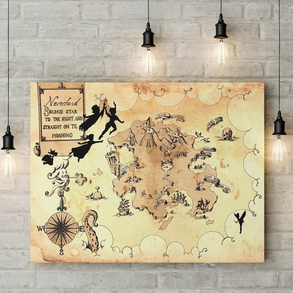 Neverland Map - Etsy