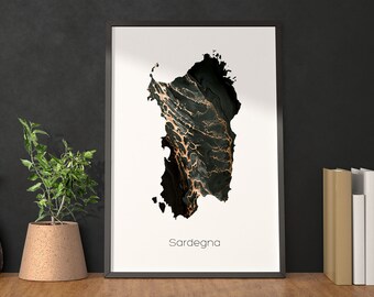 Sardinia Travel Poster - Etsy