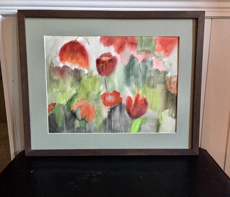 Wall Décor Home Décor original watercolor Watterson vintage signed ...