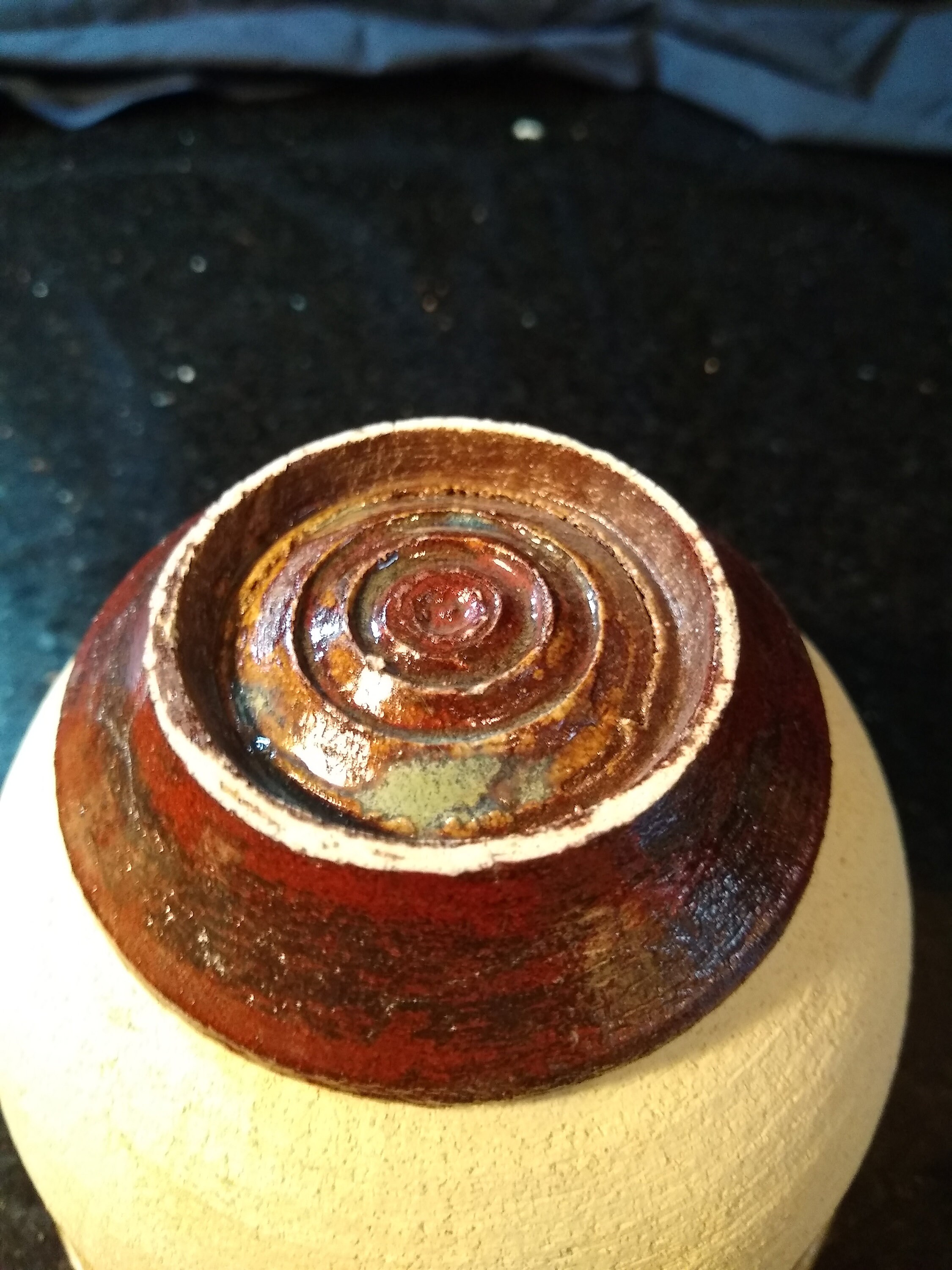 Stoneware Tea Bowl, Original Ceramic Bowl, Traditional Tricolour ...
