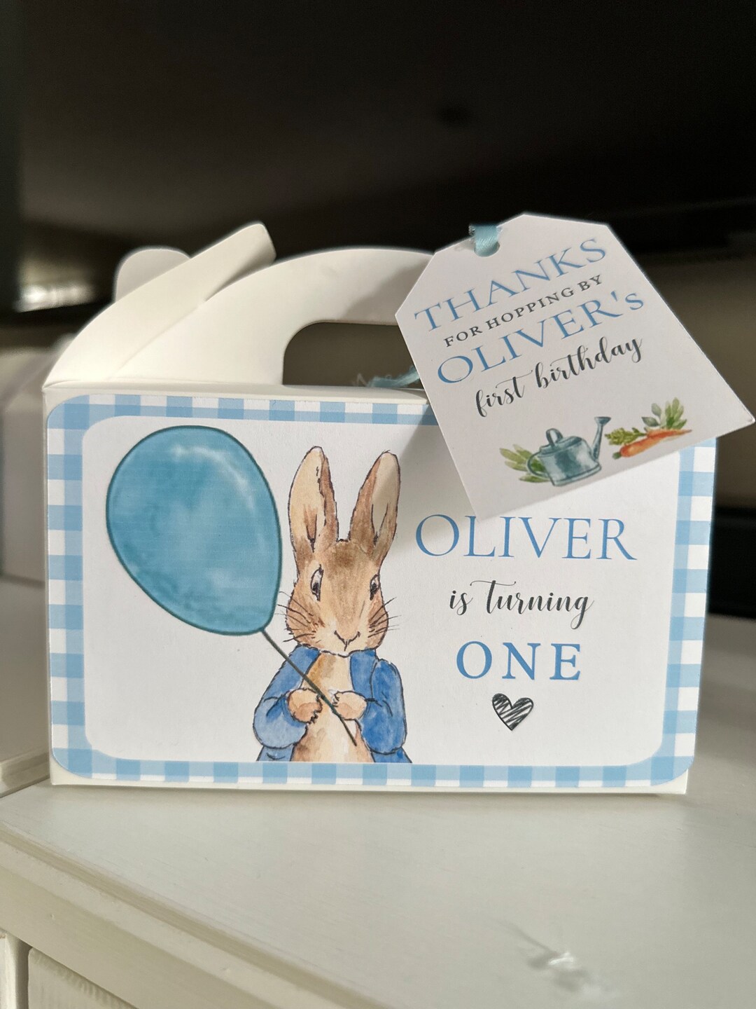 Peter Rabbit Inspired Gable Box Easter Party Favor Peter Rabbit Party ...