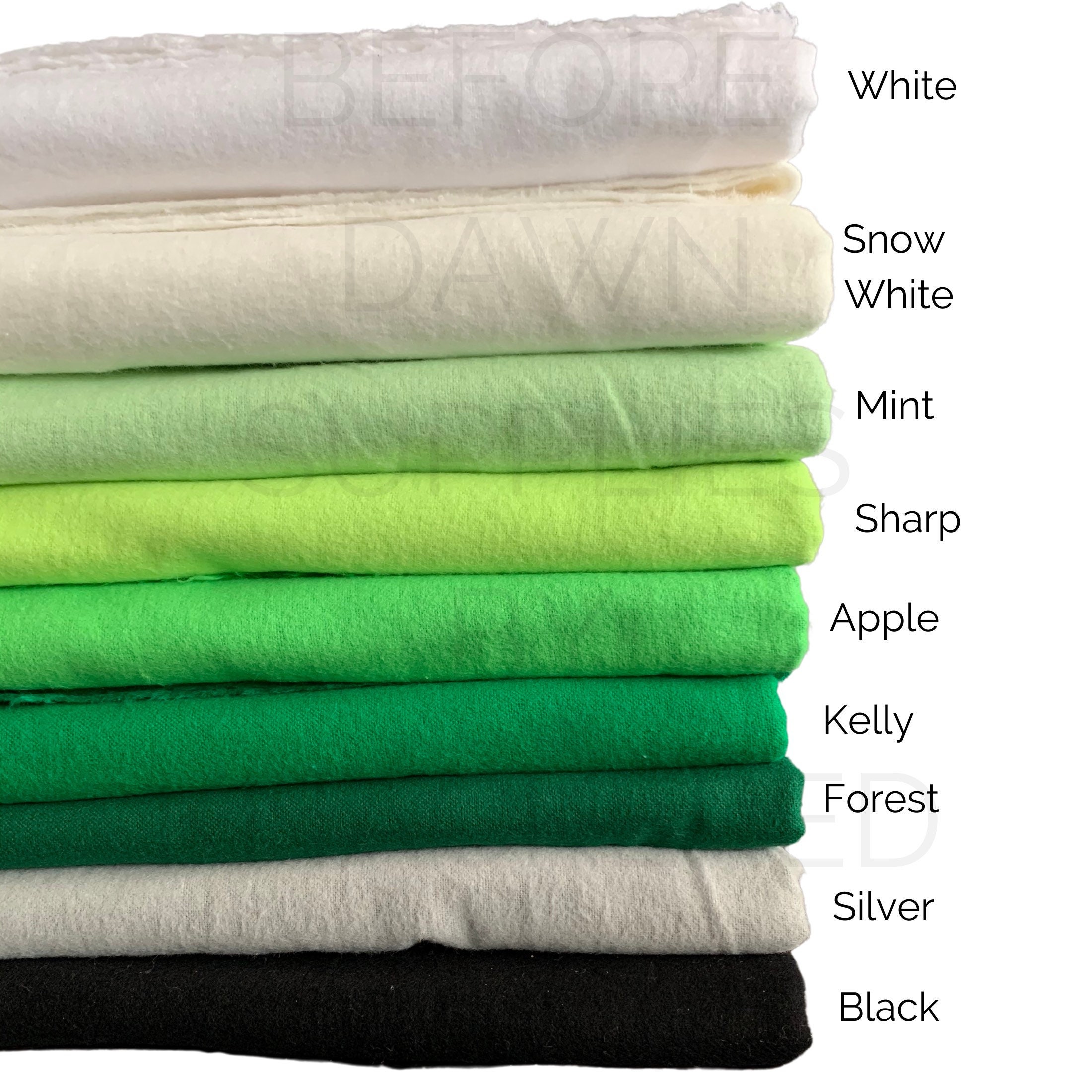 SAMPLE Solid Flannel Fabric Assorted Colored Flannel - Etsy