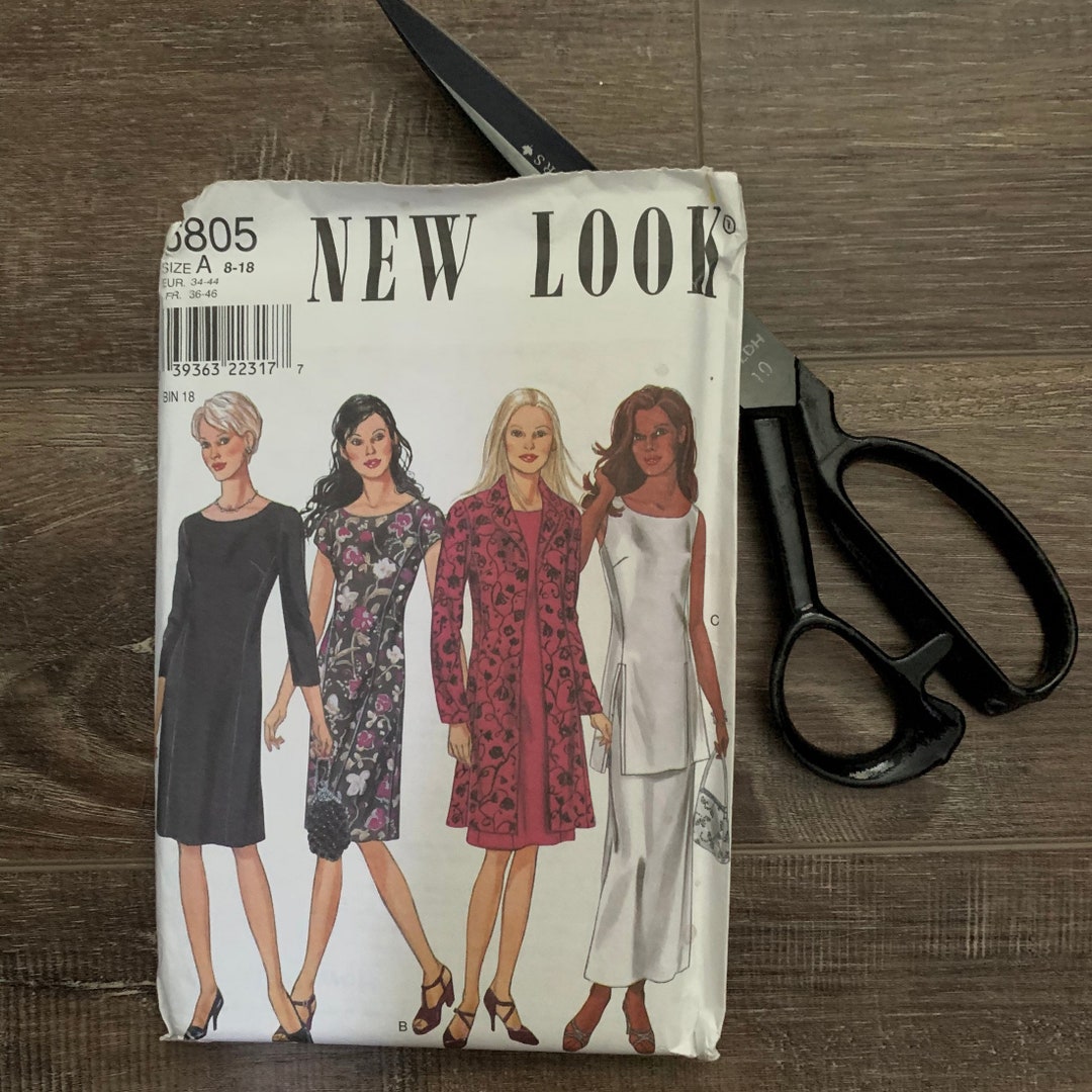 Vintage New Look Pattern 6805 Sizes 8-18 Formal Dress - Etsy