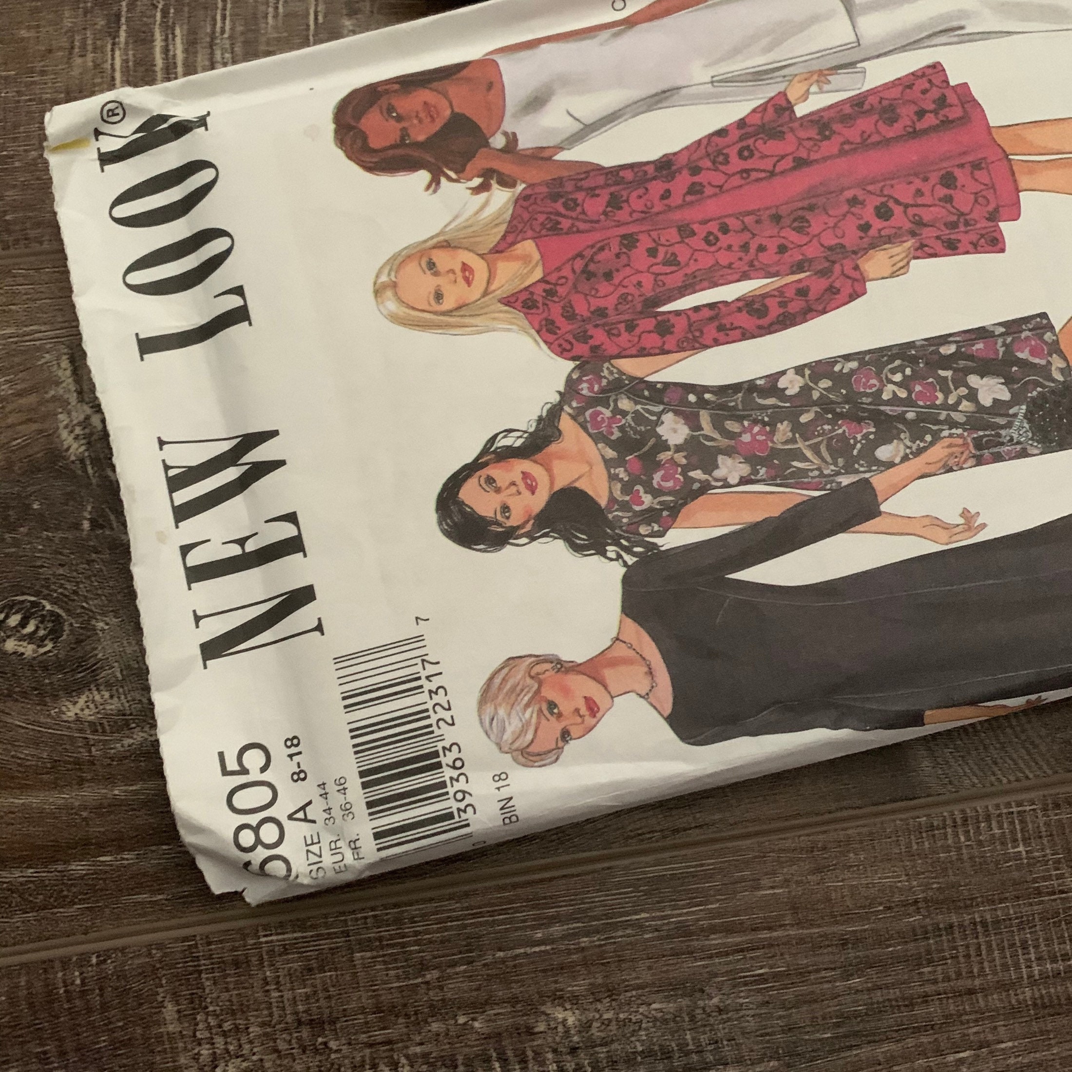 Vintage New Look Pattern 6805 Sizes 8-18 Formal Dress | Etsy