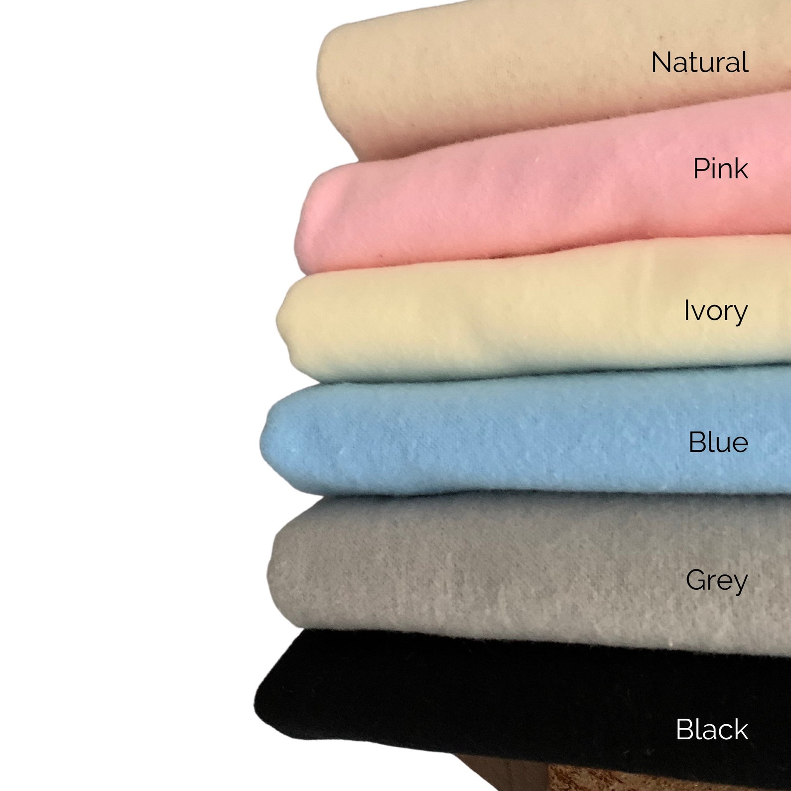 Tela de franela maciza cortada a medida material de franela | Etsy