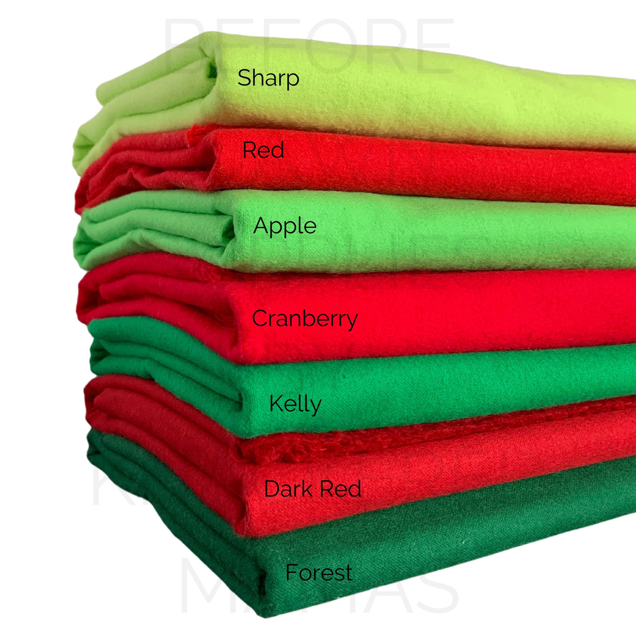 SAMPLE Solid Flannel Fabric Assorted Colored Flannel - Etsy