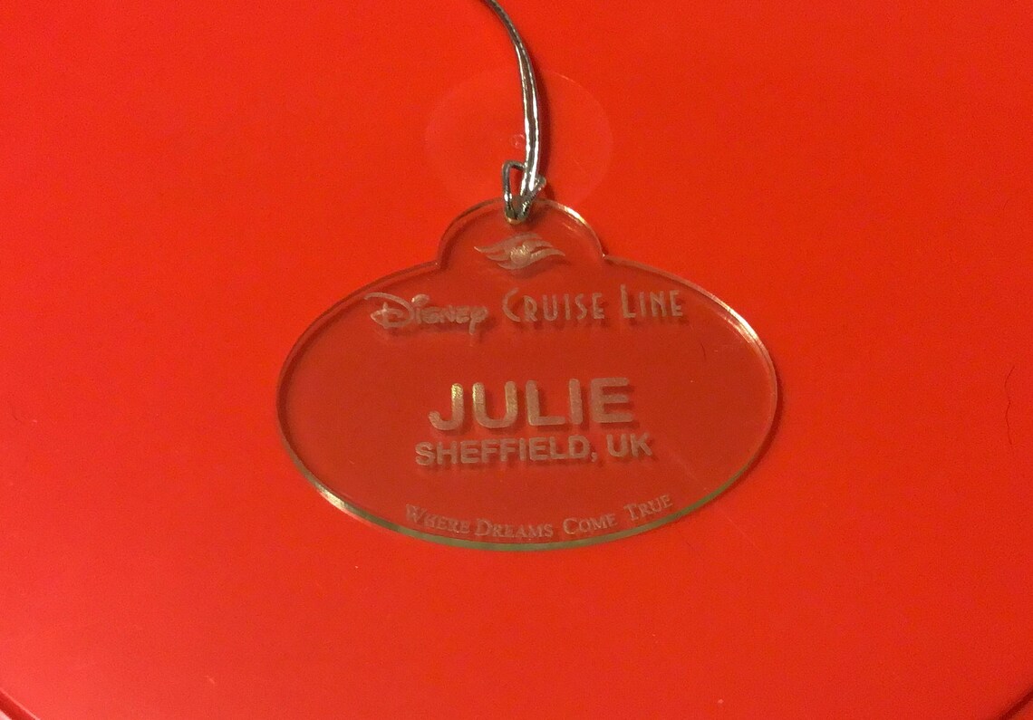 Disney Cast Member Name Tag Ornament Personalised | Etsy New Zealand