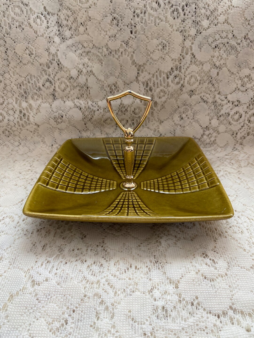 Retro MCM Candy Dish California Pottery USA. Vintage Glazed Nut, Candy ...