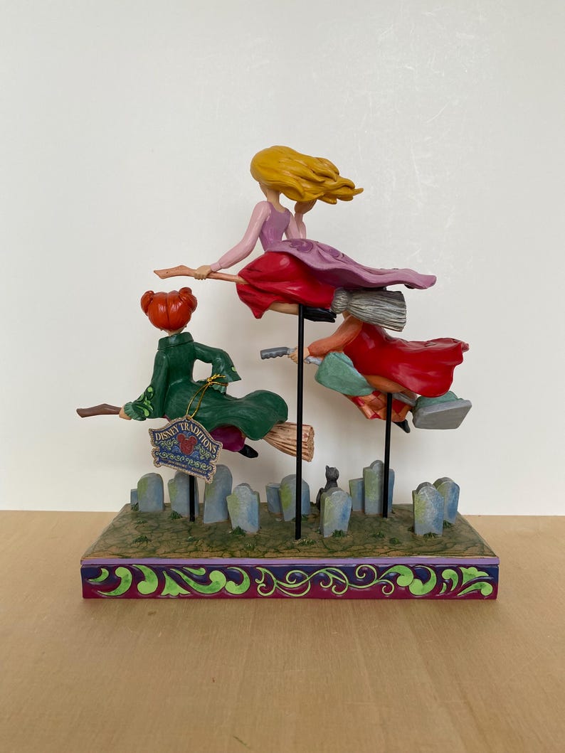 Jim Shore Disney Hocus Pocus Flying Sanderson Sisters Figurine - Etsy