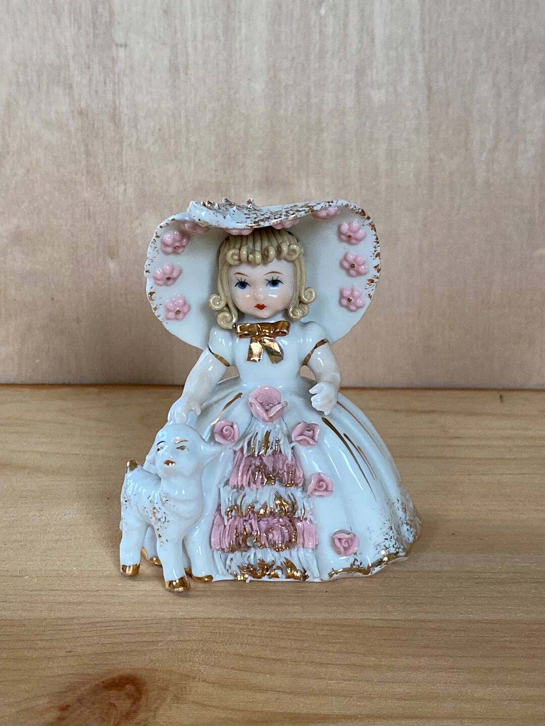 Vintage Lefton Mary Had A Little Lamb From the Collection 1052, Nursery ...