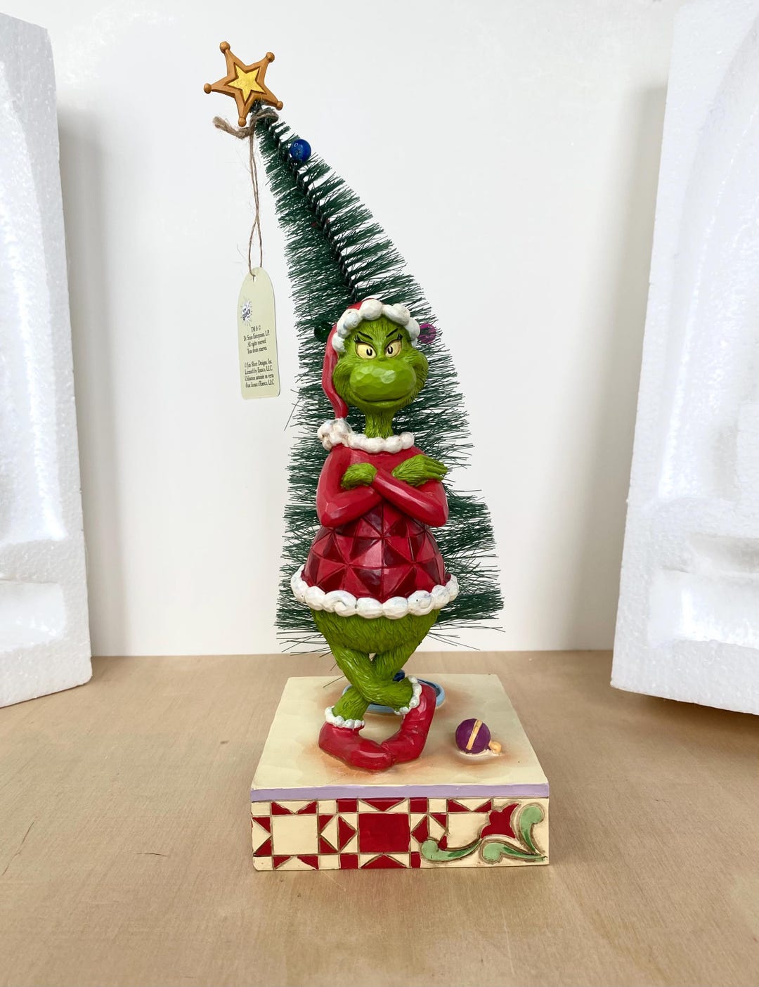 Jim Shore Grinch With Arms Crossed Figurine - Etsy