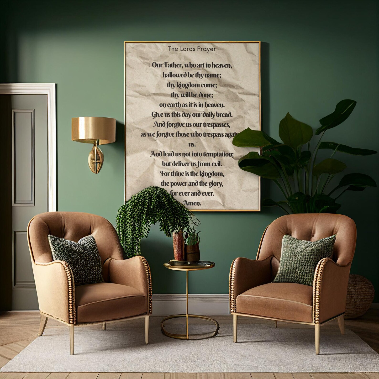 The Lords Prayer | Christian | Pray | Wall Art | Traditional | Religion ...