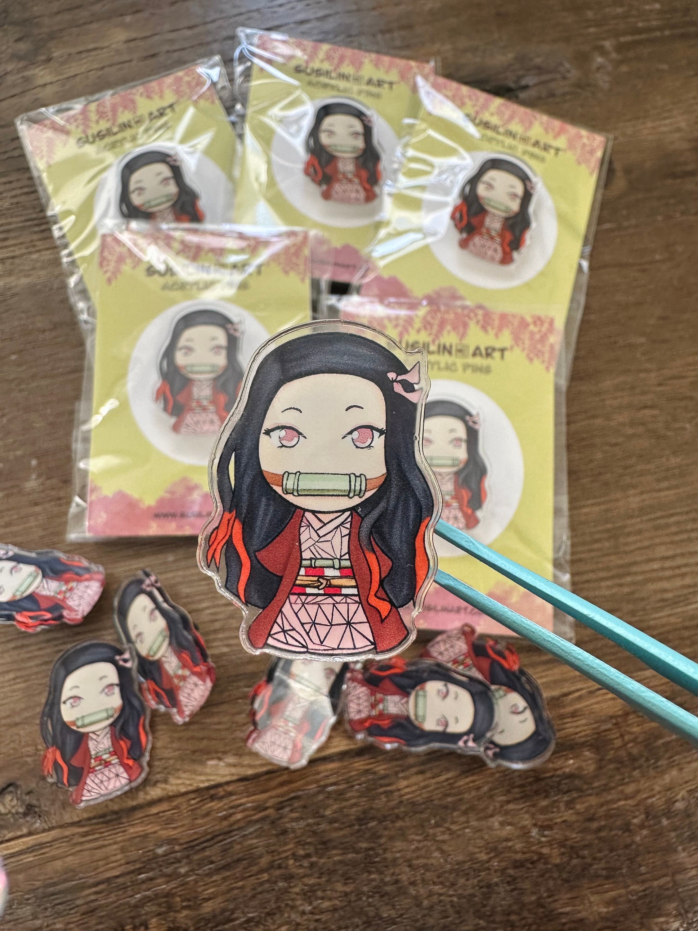 Chibi Demon Girl Cute Acrylic Pin for Pin Collectors, Hobby, Gift. - Etsy