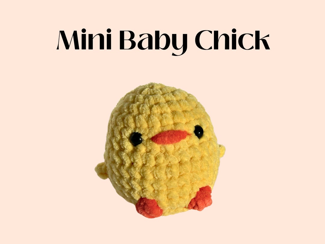 Mini Baby Chick Crochet Plushie - Etsy