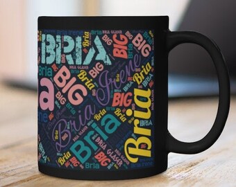 Custom Word Cloud Mug | Etsy
