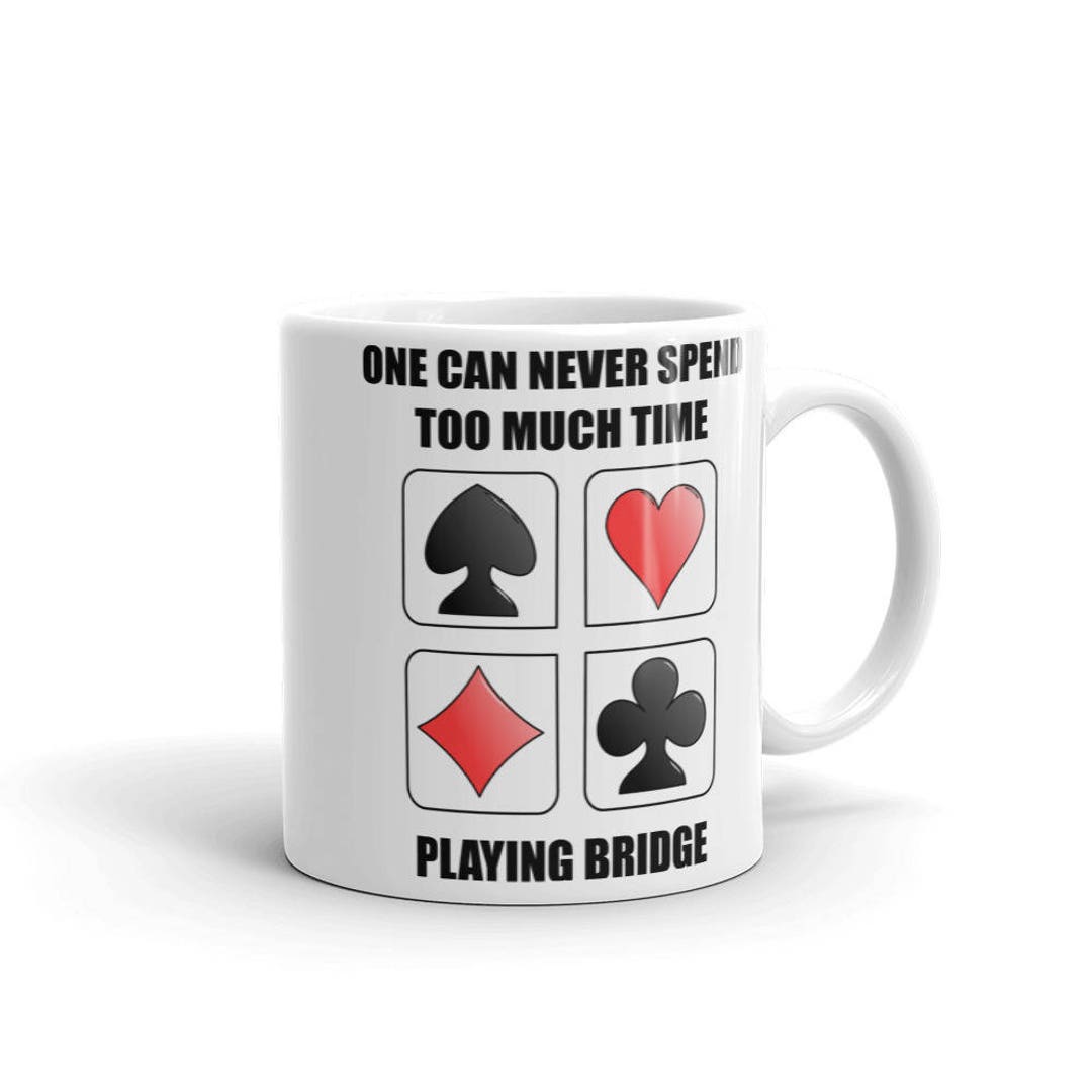 Bridge Mug, Bridge Cup, Bridge Coffee Cup, Bridge Player Gift, Bridge ...