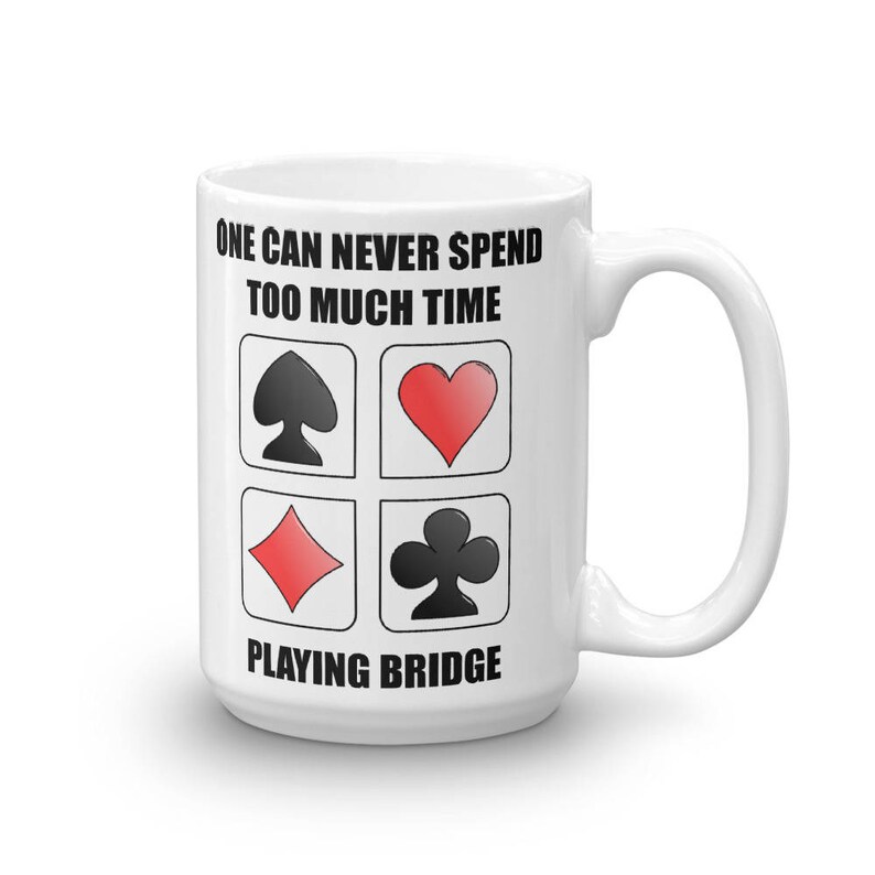 Bridge Mug Bridge Cup Bridge Coffee Cup Bridge player gift | Etsy